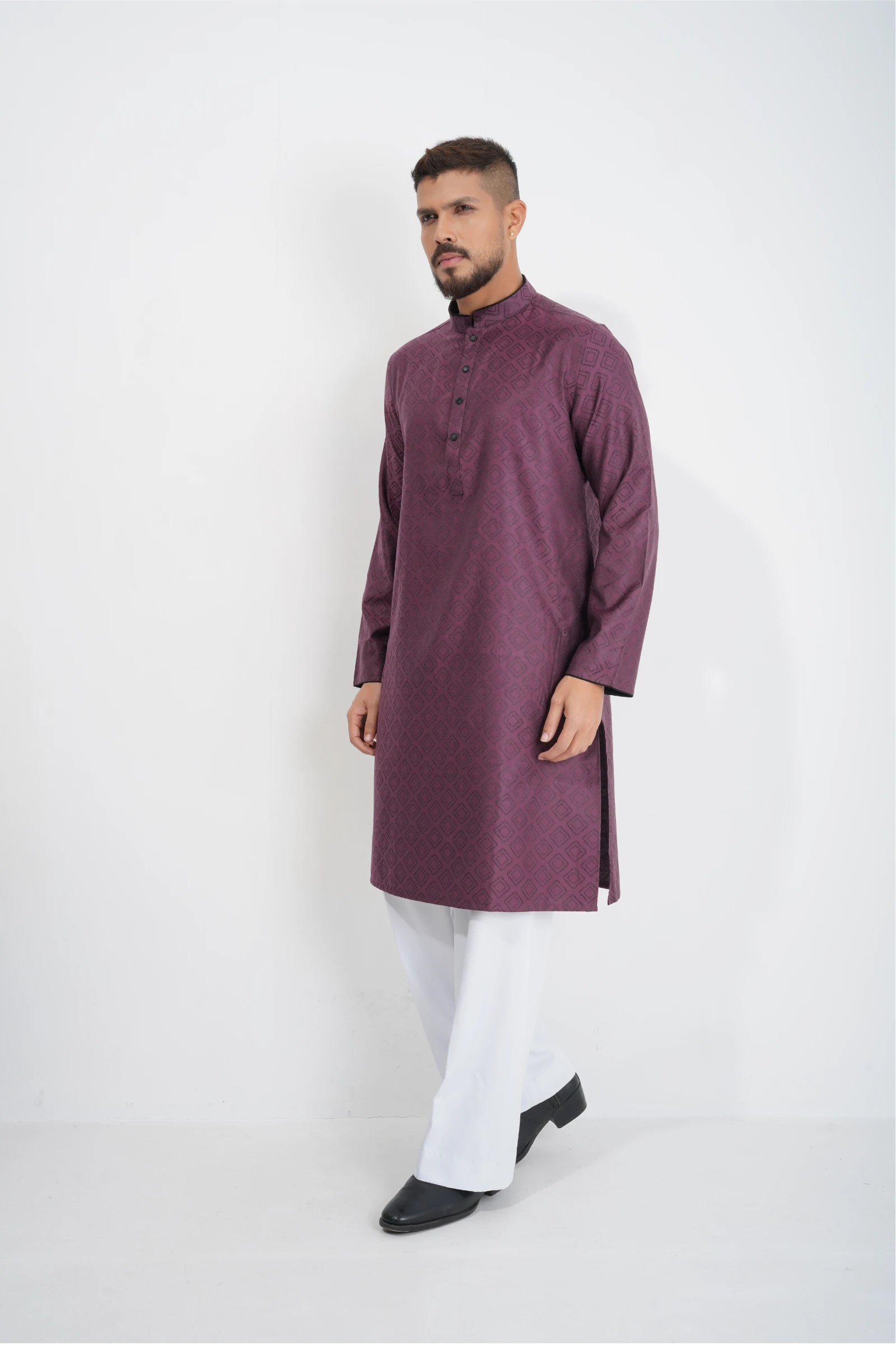 Premium Jacquard Panjabi P02260001 | AREMO Clothing
